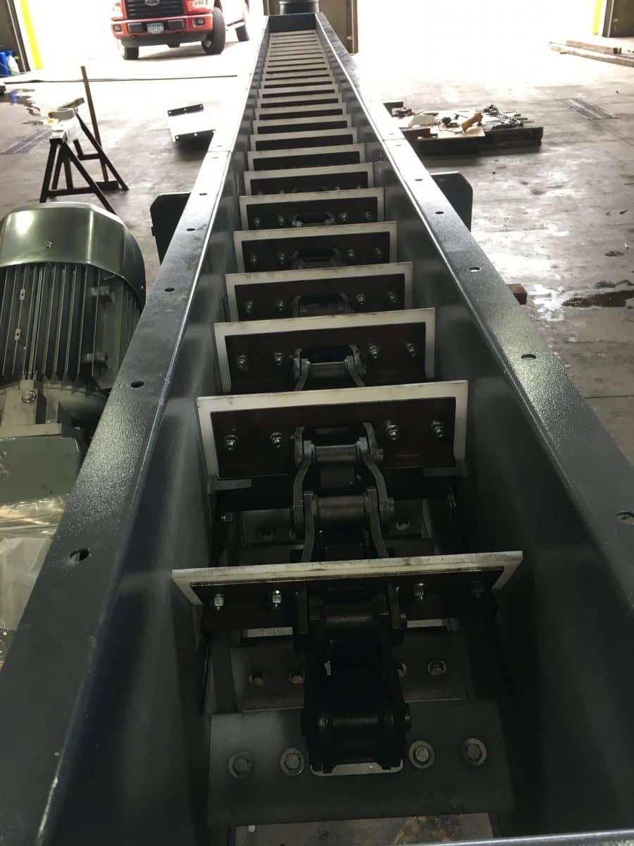 Industrial Flat Bottom Drag Conveyor - Divine Industrial Sales